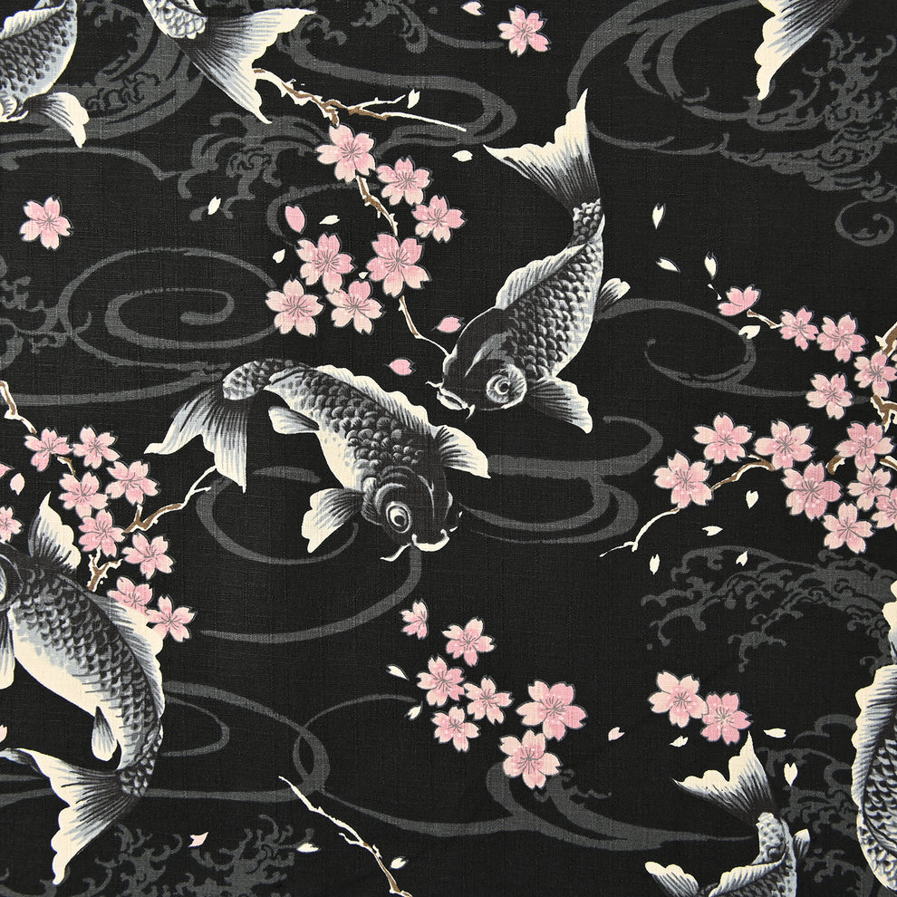 Todoroki Koi Carp Dobby Cloth YGA-49110-1 – Kokka USA, Inc.